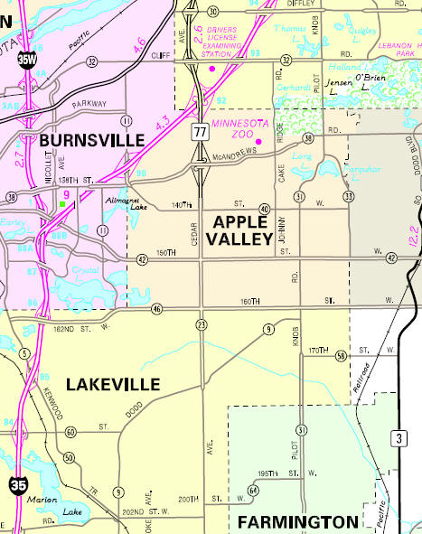 Apple Valley Mn Zip Code Map