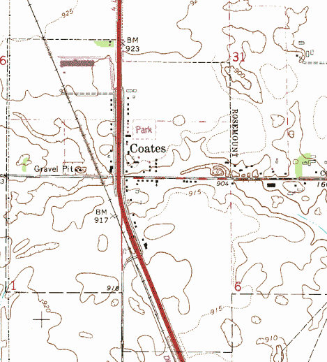 Guide to Coates Minnesota