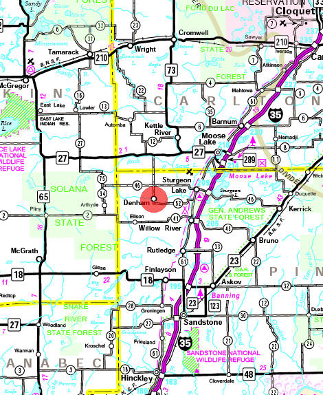 Guide to Denham Minnesota