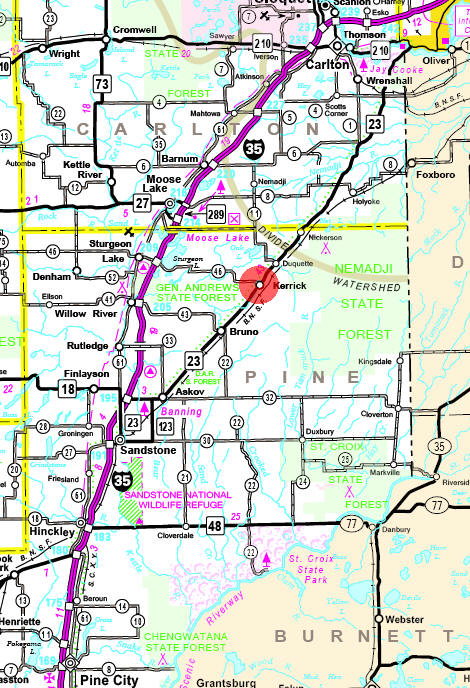 Guide to Kerrick Minnesota