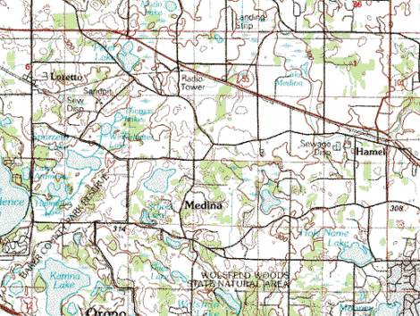 Map Of Medina Minnesota