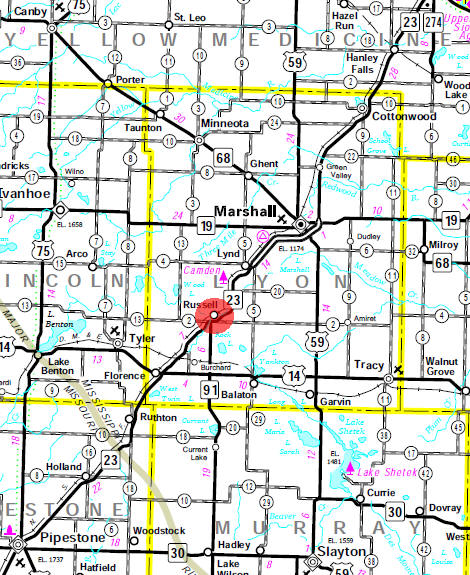 Guide to Russell Minnesota